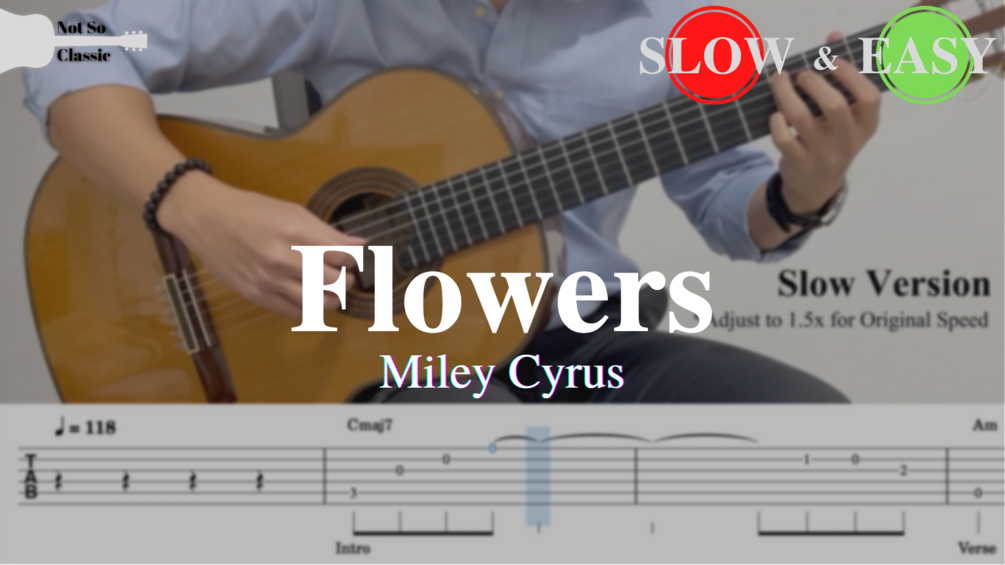 Flowers - Miley Cyrus | Guitar Tab