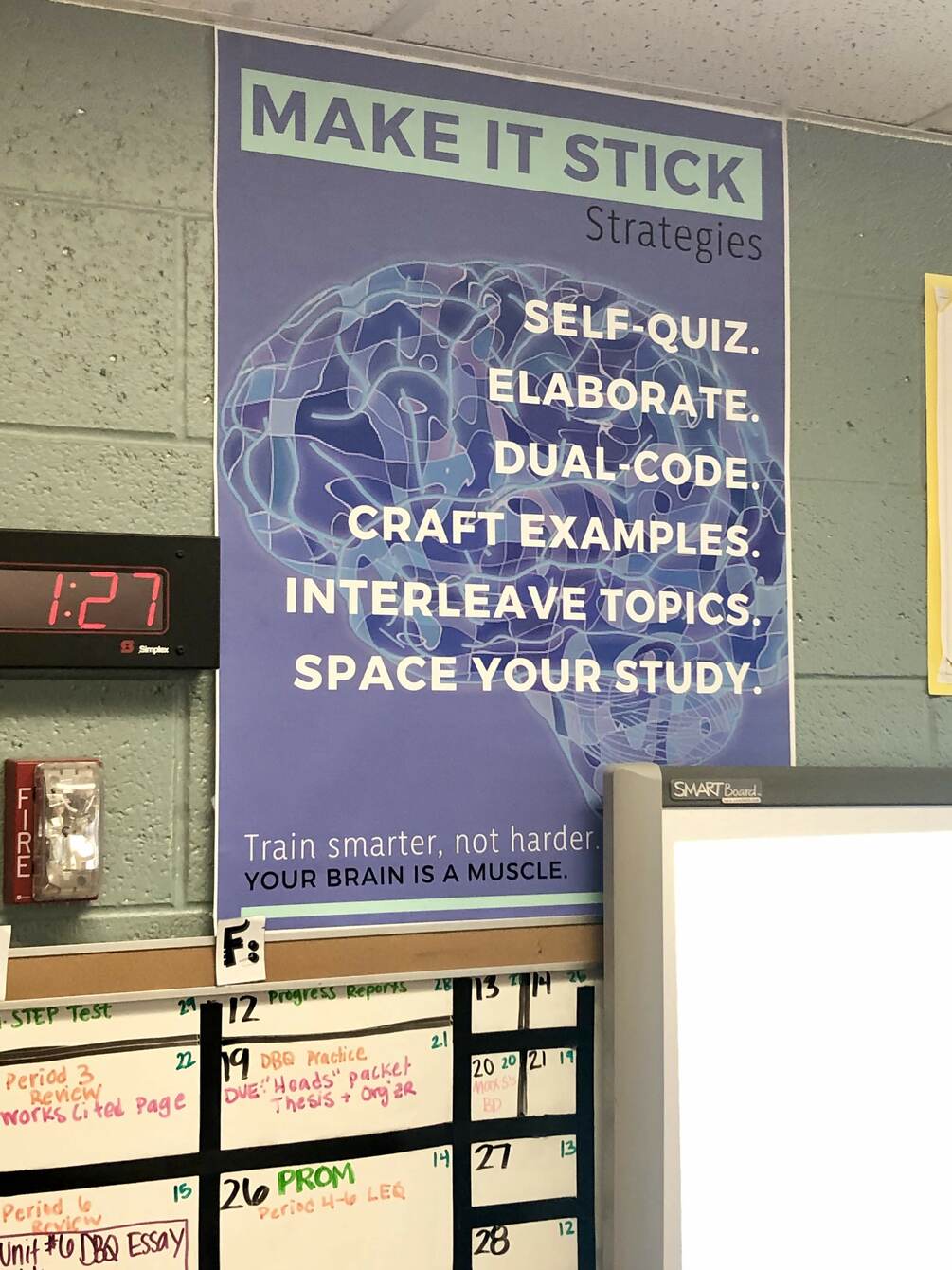 Make It Stick Strategies Anchor Chart/Poster