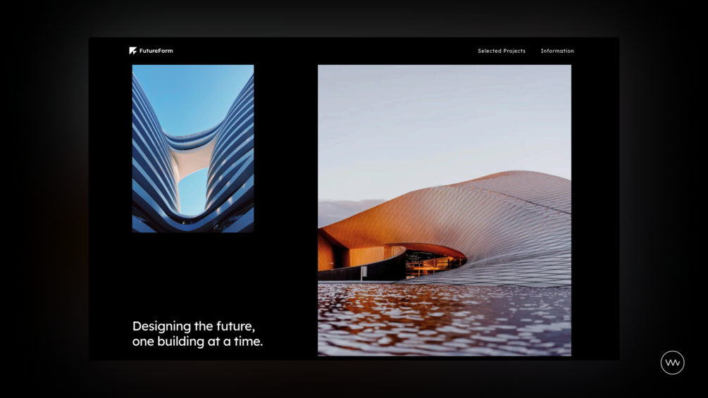 FutureForm Framer website template