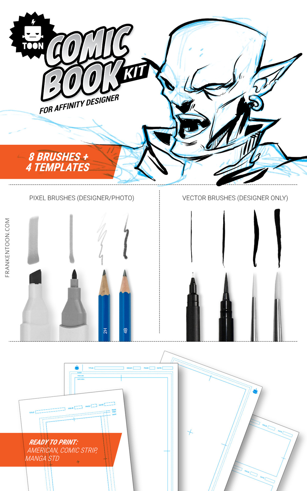 Comic Book Starter Kit for Affinity Designer