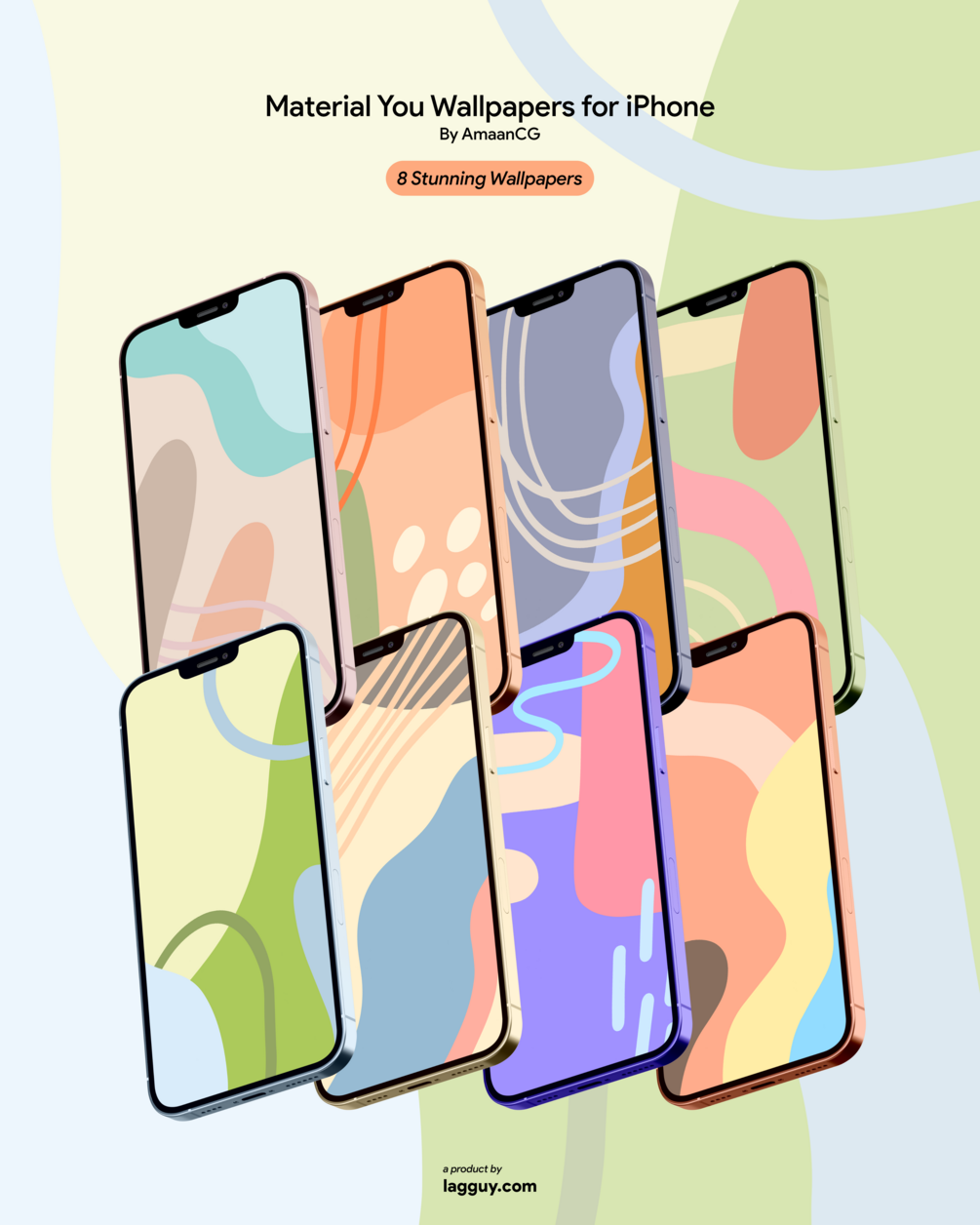 iPhone Wallpapers - Material You Collection