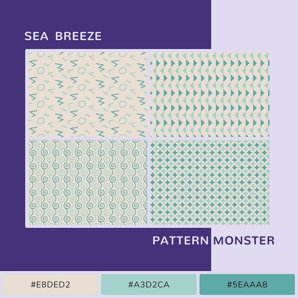 Sea Breeze - 4 patterns from Pattern Monster