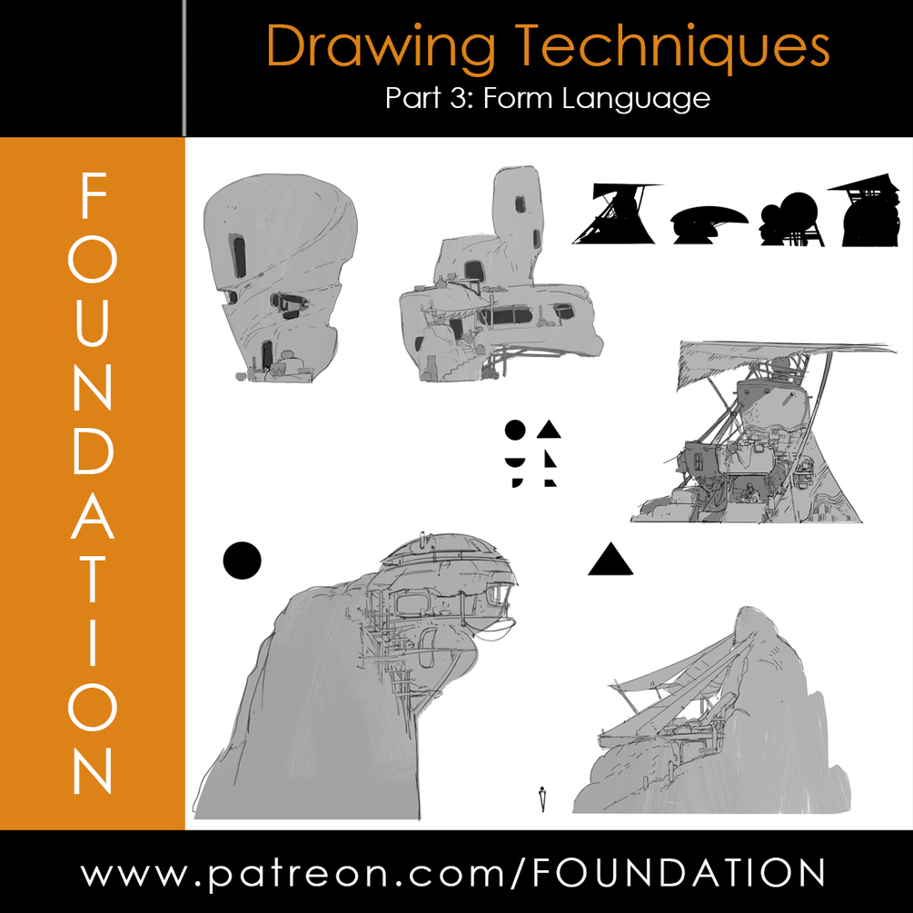 Foundation Patreon - Drawing Techniques Part 3 - Form Language