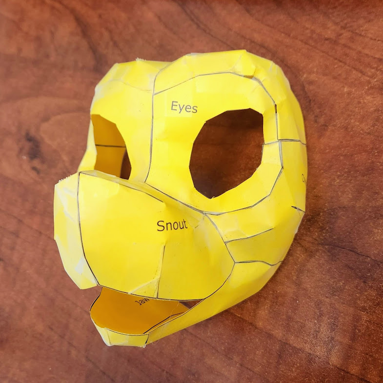 Canine Fursuit Head Base Pattern