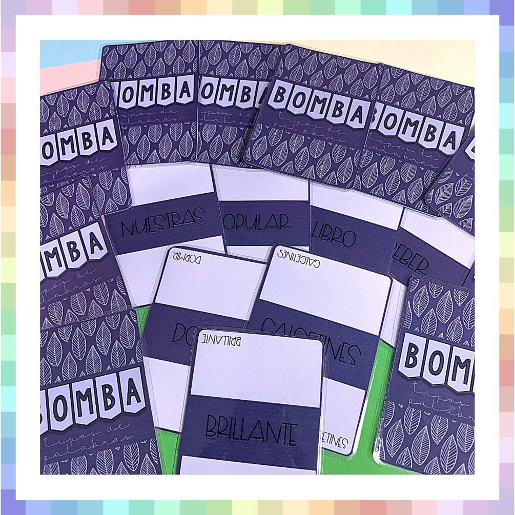 BOMBA TIPOS DE PALABRAS