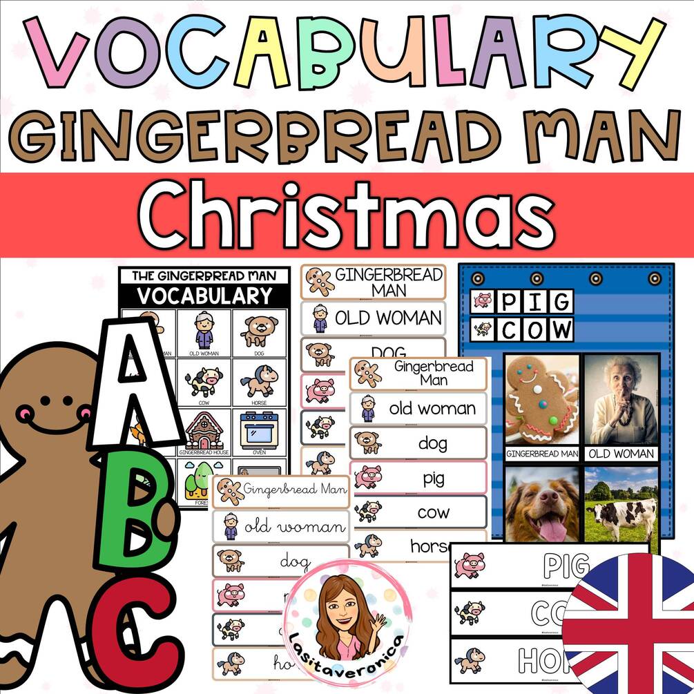 Vocabulario Hombre de Jengibre. / Gingebread Man Vocabulary ENGLISH
