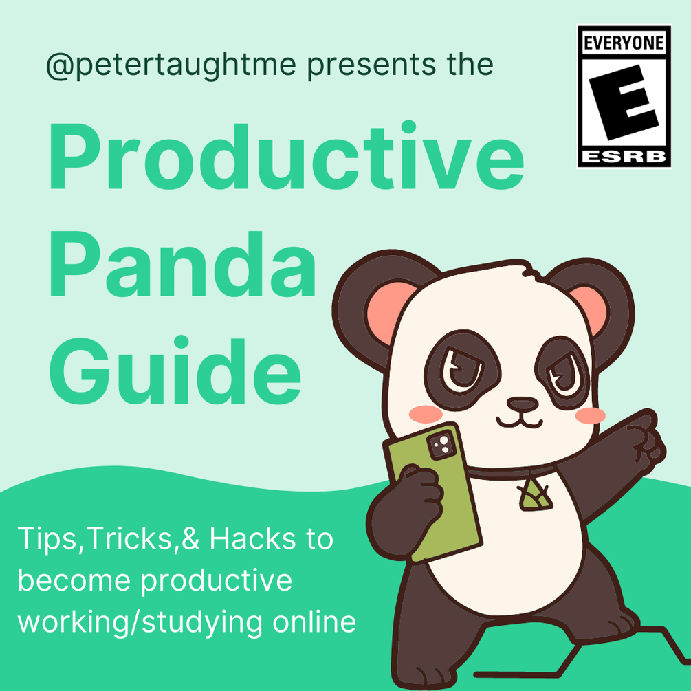 The Productive Panda Guide: Become More Efficient Online 🐼