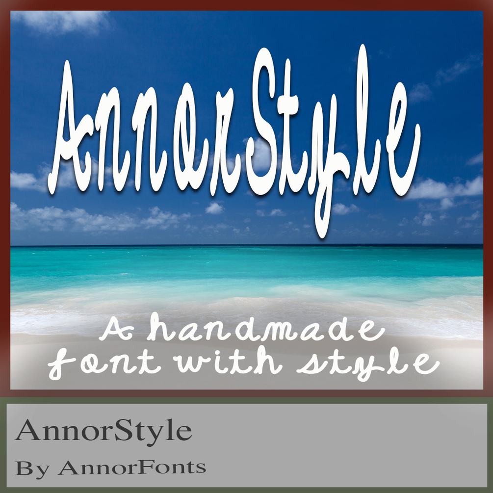 AnnorStyle - - Beautiful, Unique and Artsy Handwritten Font for ...