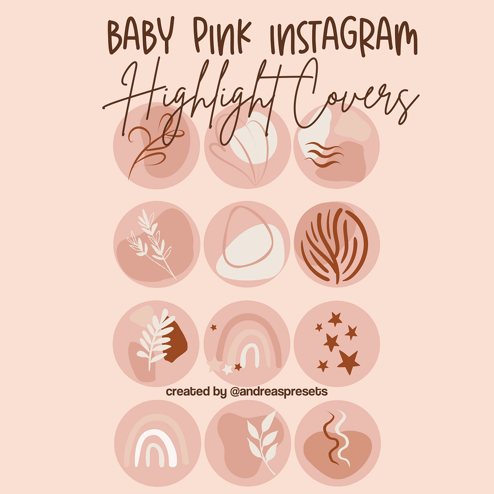 Baby Pink Instagram Story Highlight Covers
