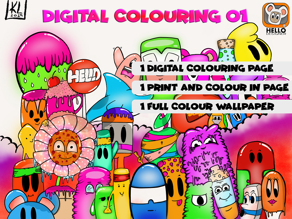 Digital Colouring Page 01