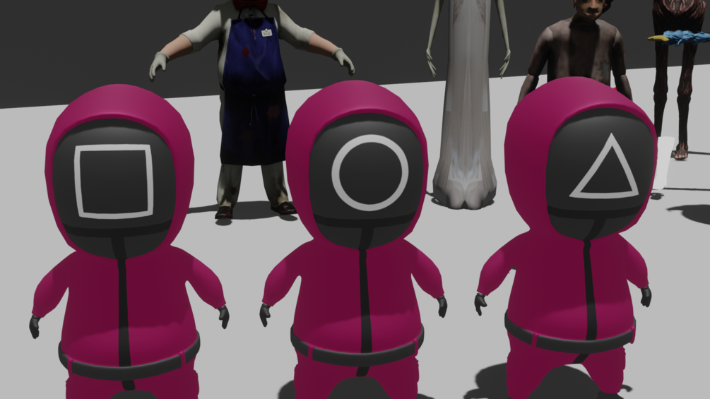 granny chapters 3d models charcters rigged