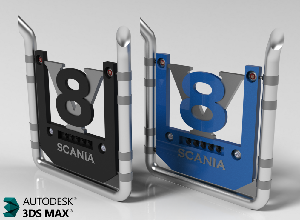 3D BackCabin Stacks Scania