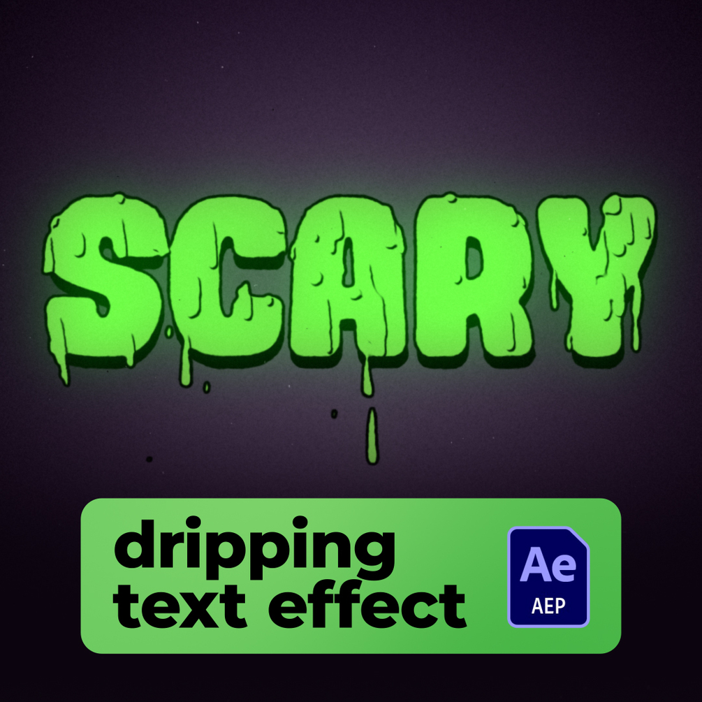Dripping Text Effect - After Effects Tutorial