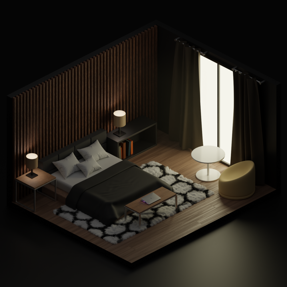 Isometric Bedroom