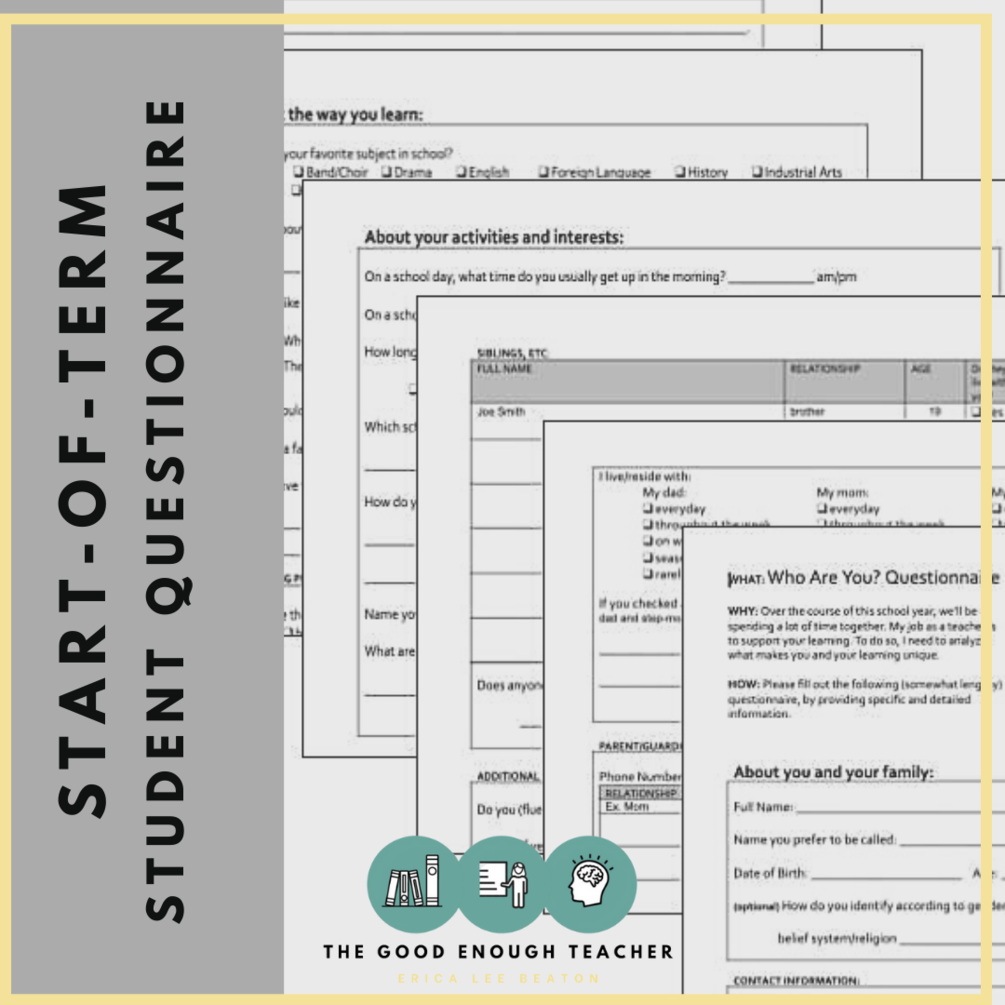 "Who Are You?" Start-of-Term Student Questionnaire