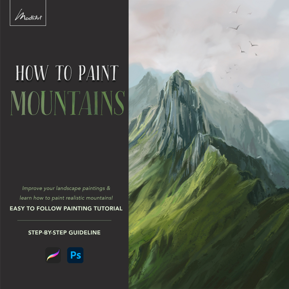 How to Paint Mountains - Step-by-Step Tutorial