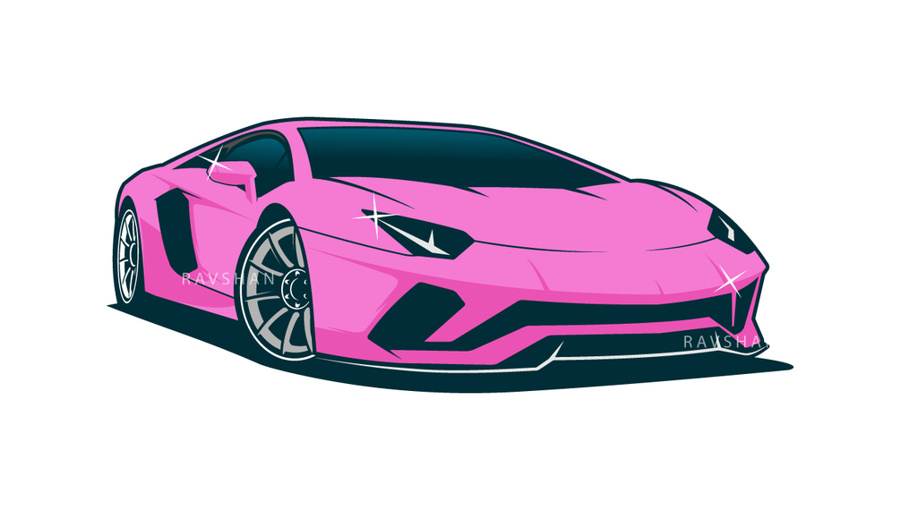 Lamborghini Aventador vector design. Digital file