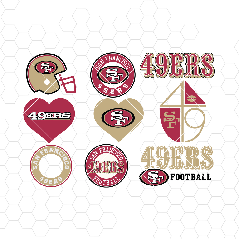 San Francisco 49ers SVG, San Francisco 49ers files, digital clipart ...