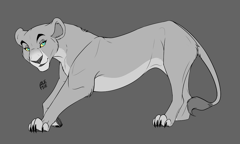 Young adult female feline base