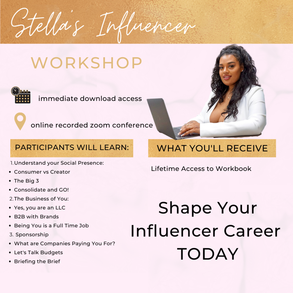 Stella Williams' Influencer Workshop