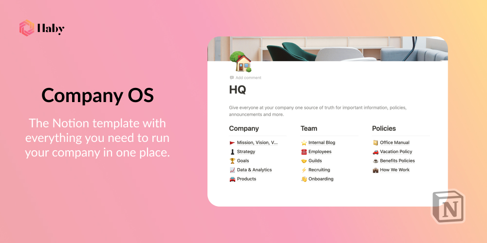 Company Operating System | Notion template