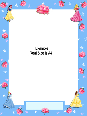 Disney Princesses Artwork Border Frame
