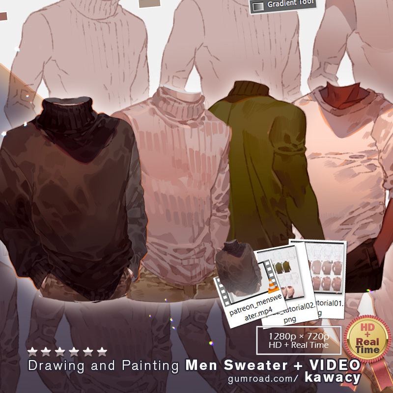 Drawing and Painting Men Sweater