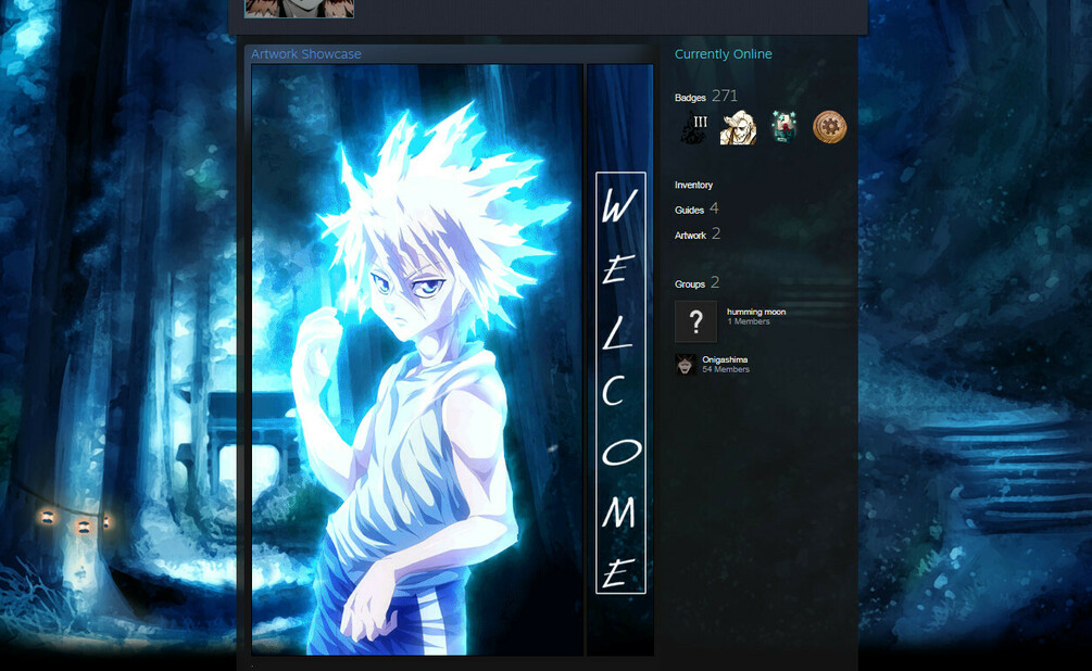 Killua 2 Steam Artwork Design [Animated]