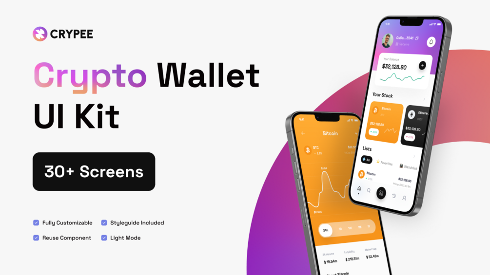Crypee - Crypto Wallet Mobile App UI Kit