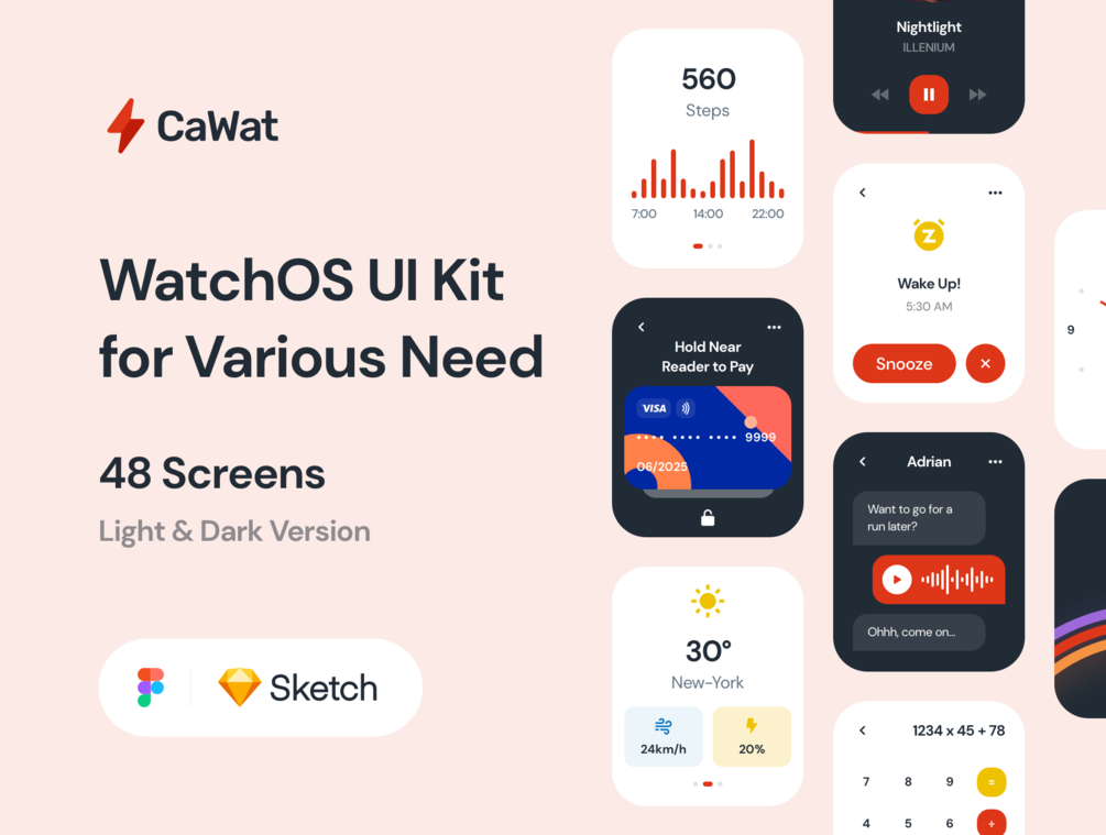 CaWat WatchOS UI Kit - WatchOS UI Kit for Various Need