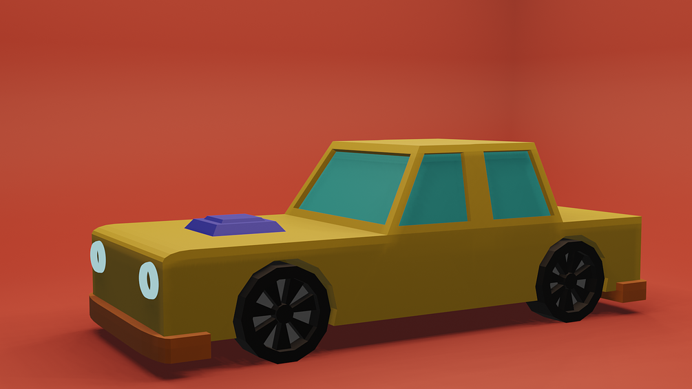 Blender Low Poly Car Model