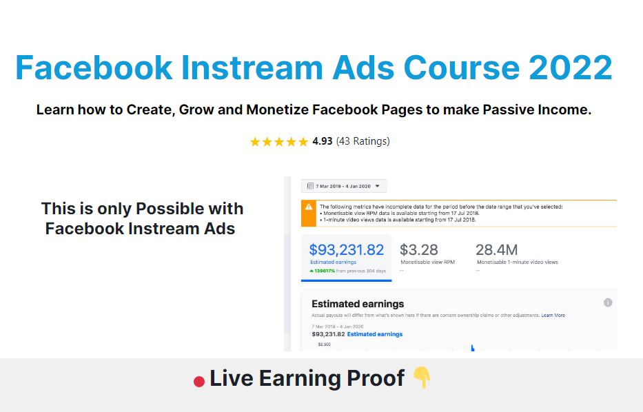Facebook Instream Ads Course 2022