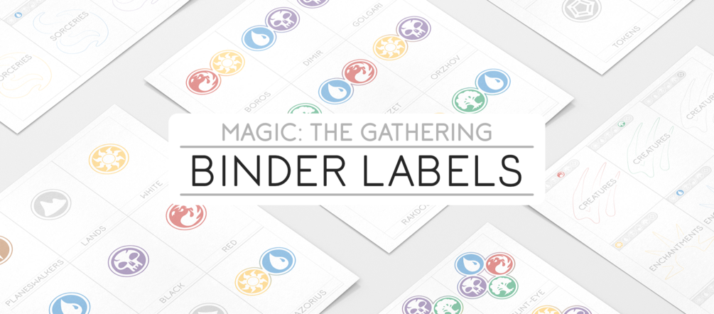 MTG Binder Labels