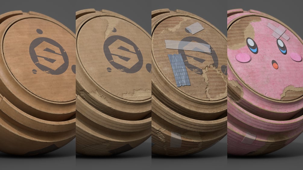 Cardboard Materials Pack : Substance Painter 2