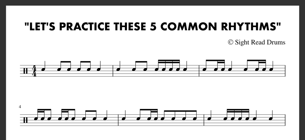 "Let's Practice These 5 Common Rhythms"
