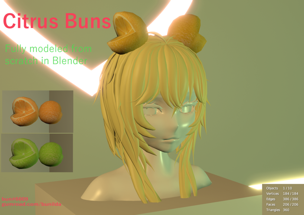 Citrus Buns Asset For VRChat