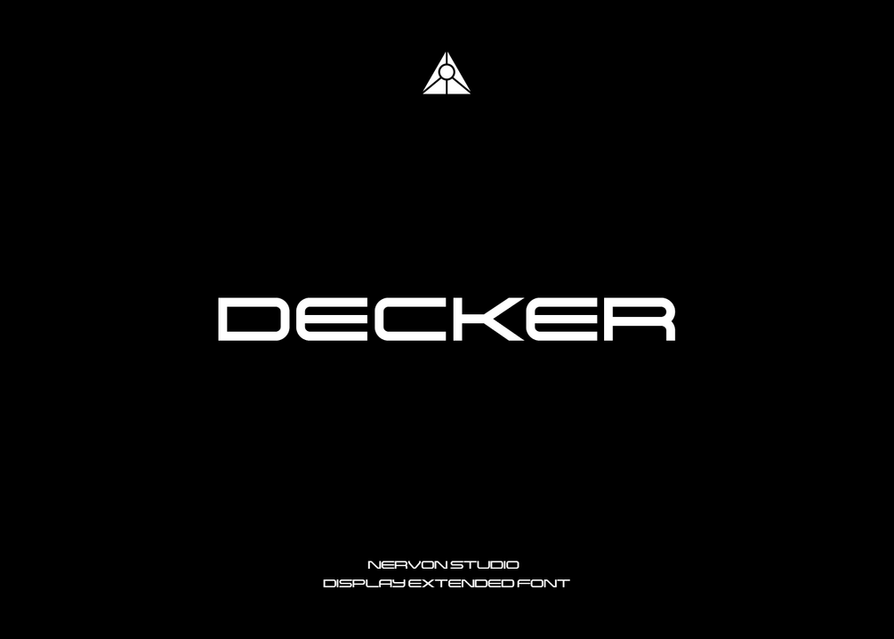 Decker Font (With 30 Shapes)