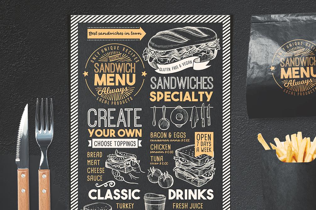 Sandwich Food Menu