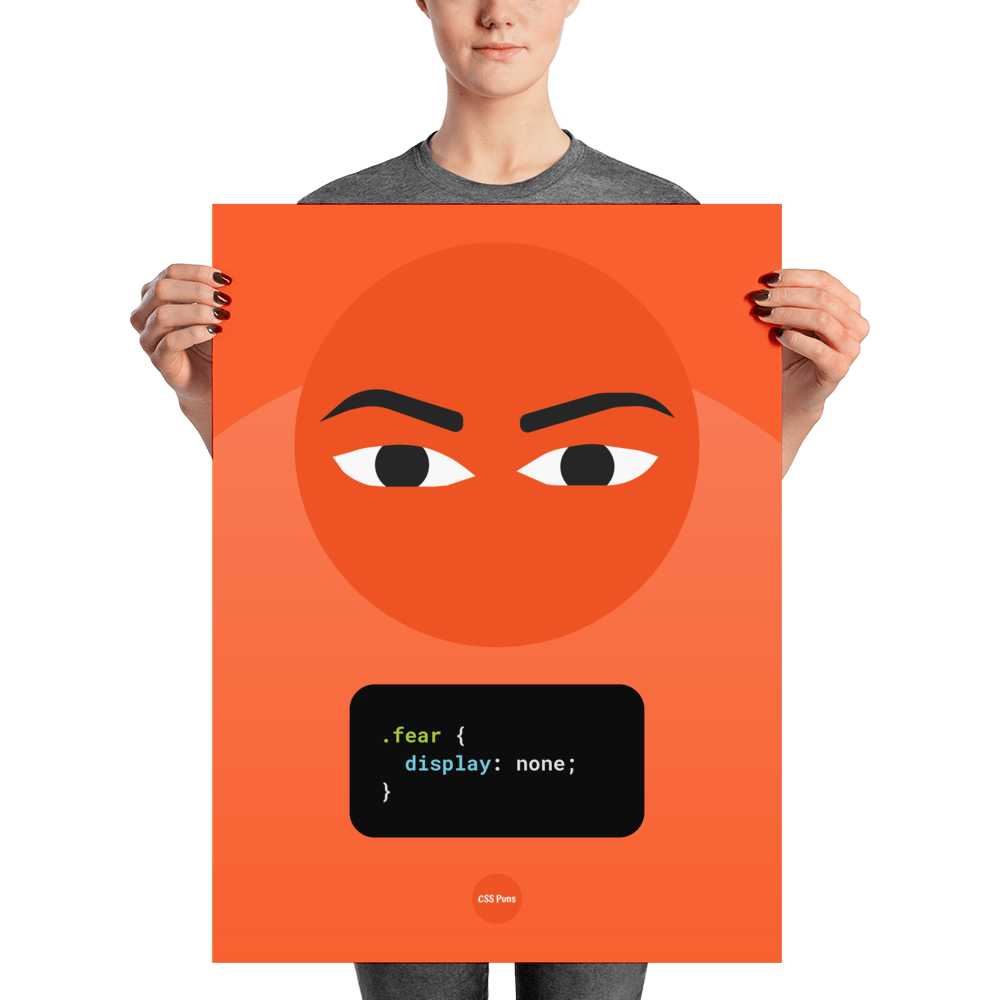 CSS Puns - Fear - Poster