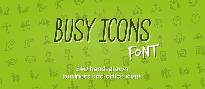 Busy Icons Font