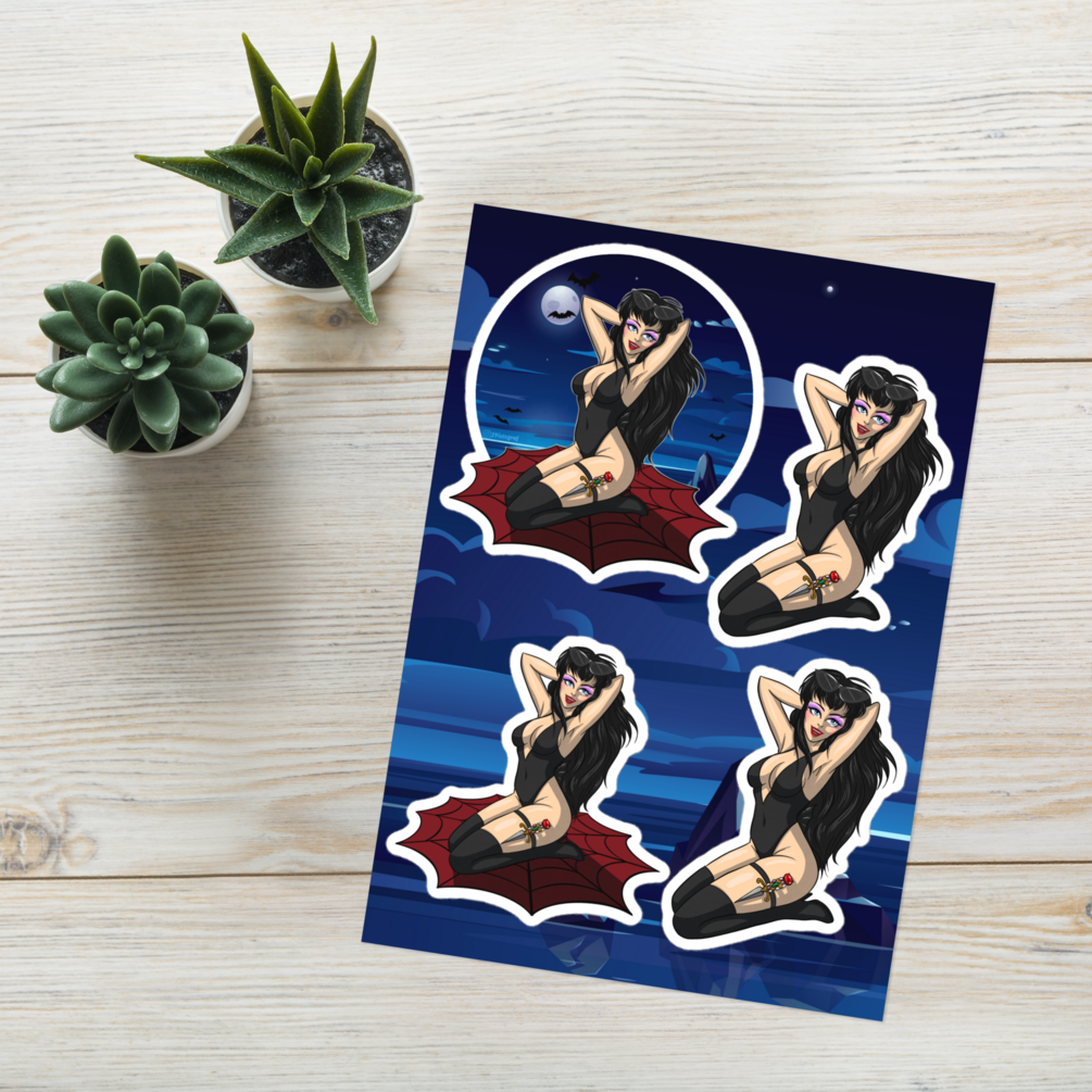 Horror Hostess Vinyl Stickers