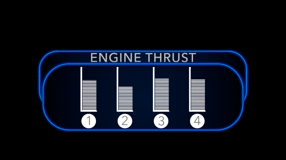 Animated HUD Design Element - Engine Thrust