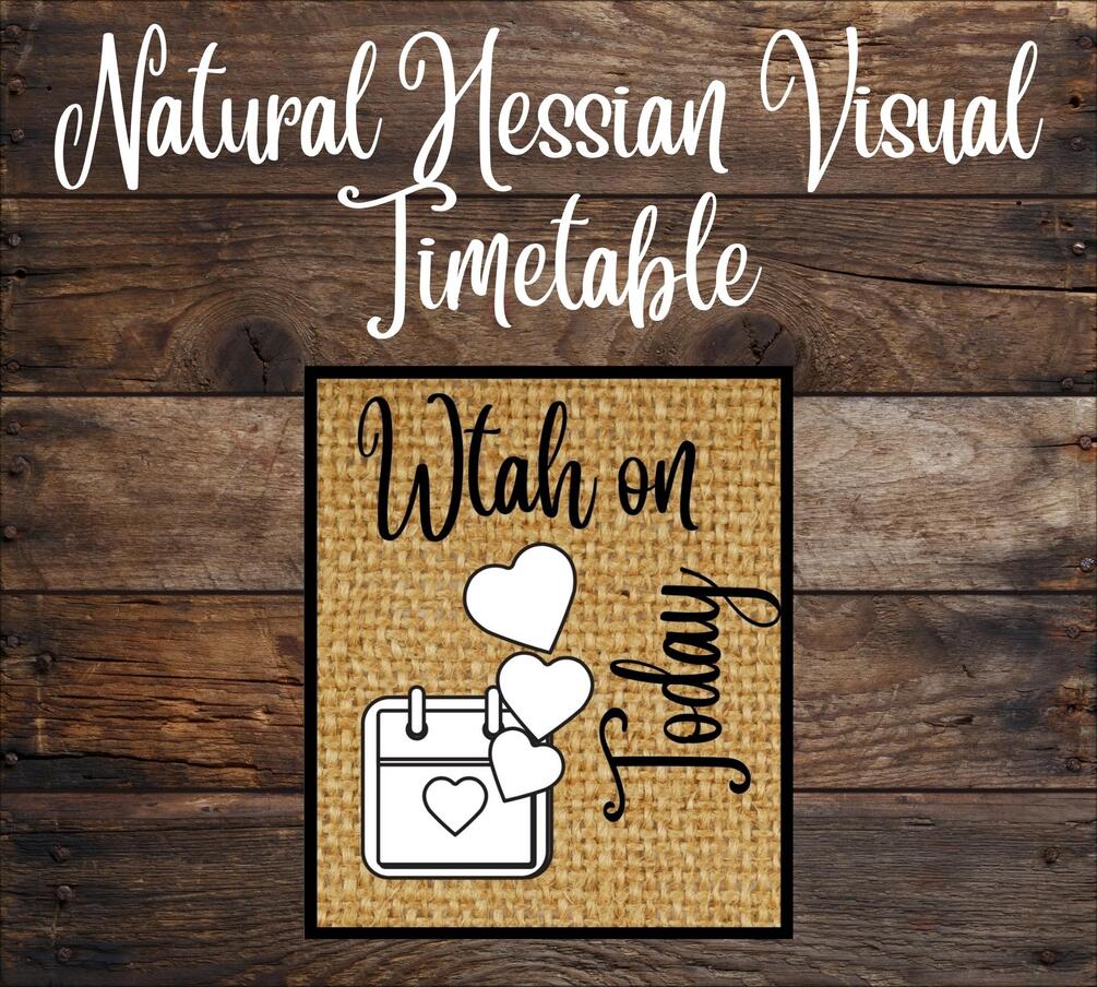 Natural Hessian Visual Timetable ,daily activities, plan routine, daily ...