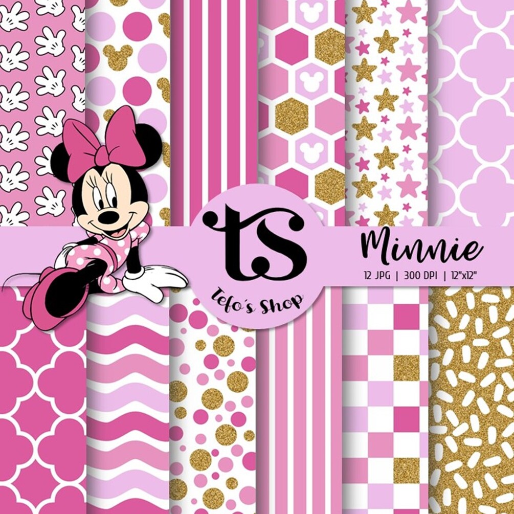 MINNIE ROSE | Papeles digitales | Paper pack