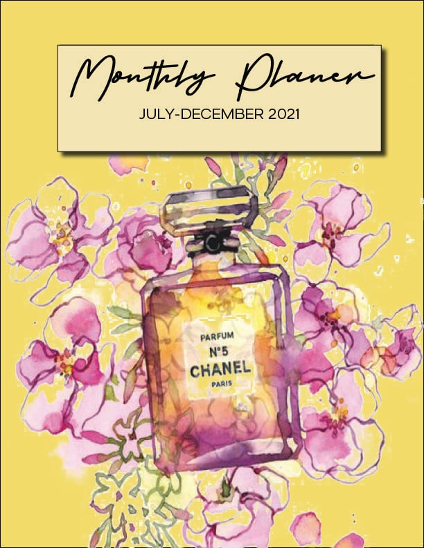 CoCo Chanel Monthly Planner 2021
