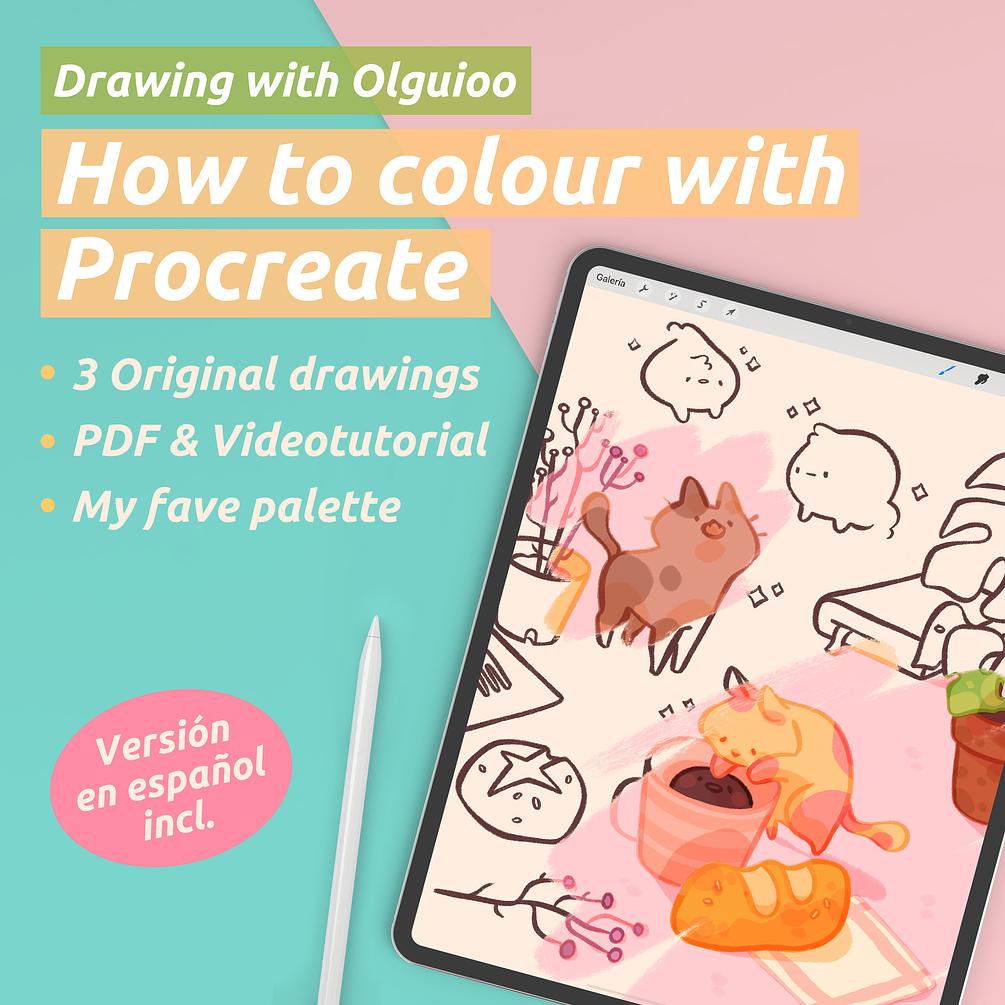 How to colour with Procreate | Tutorial