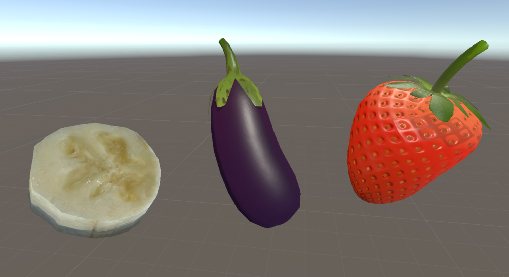Set of fruit props for VRChat avatars