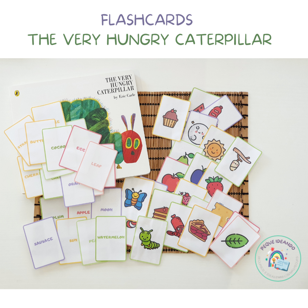 Flashcards para emparejar vocabulario "The Very Hungry Caterpillar ...
