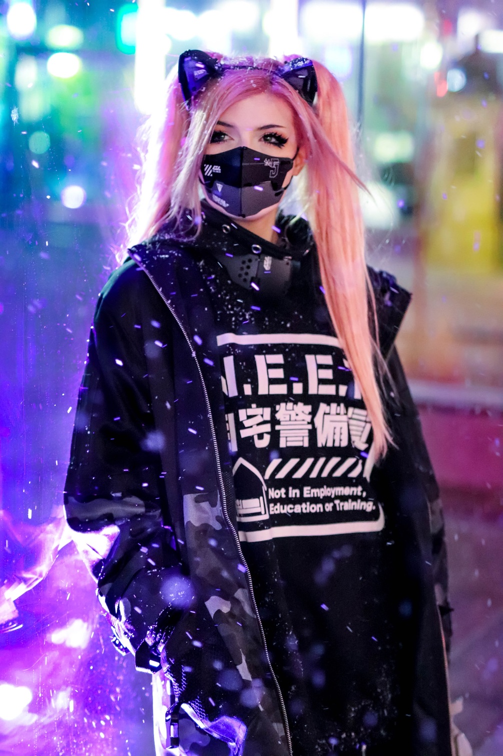 Dark Cyber Neko Meggii Photoshoot
