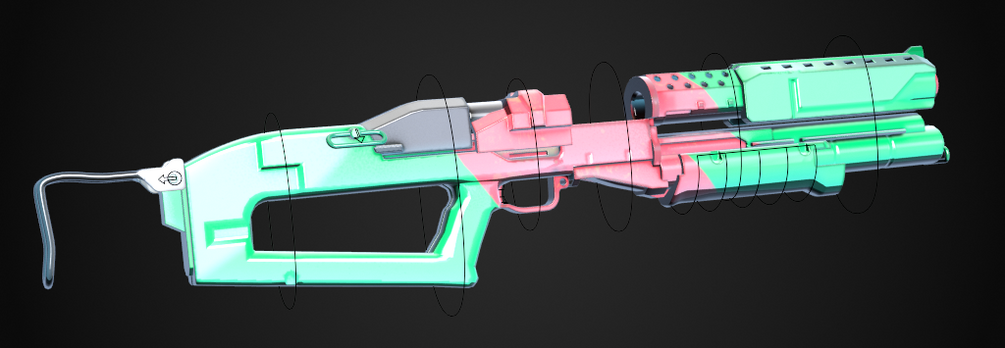 [Blender/Unity/VRC] Rebecca's Budget Arms Carnage "Guts"